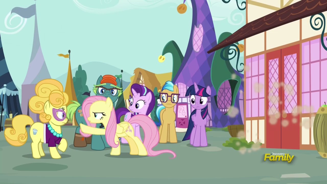 #1508794 - safe, screencap, bigger jim, fluttershy, lemon chiffon ...