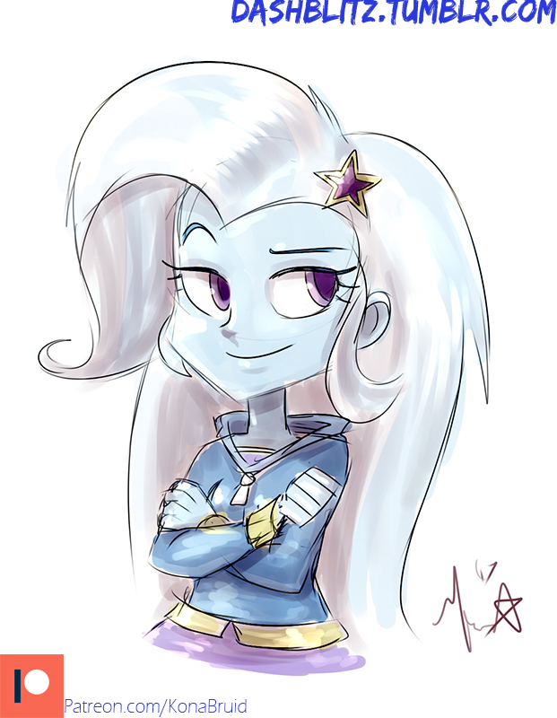 #1509352 - safe, artist:manic-the-lad, trixie, equestria girls, g4 ...