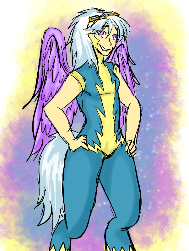 #1510327 - safe, artist:gleiajohnson, oc, oc only, oc:stormwalker, satyr, parent:cloudchaser ...