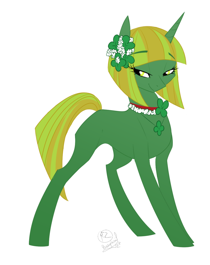 #1512934 - safe, artist:basykail, oc, oc only, pony, unicorn, clover ...