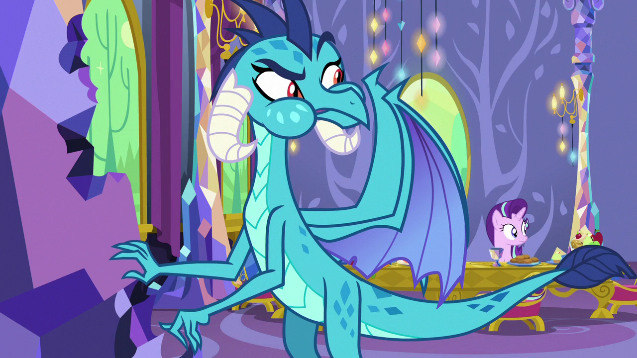 #1515619 - safe, screencap, princess ember, starlight glimmer, dragon ...