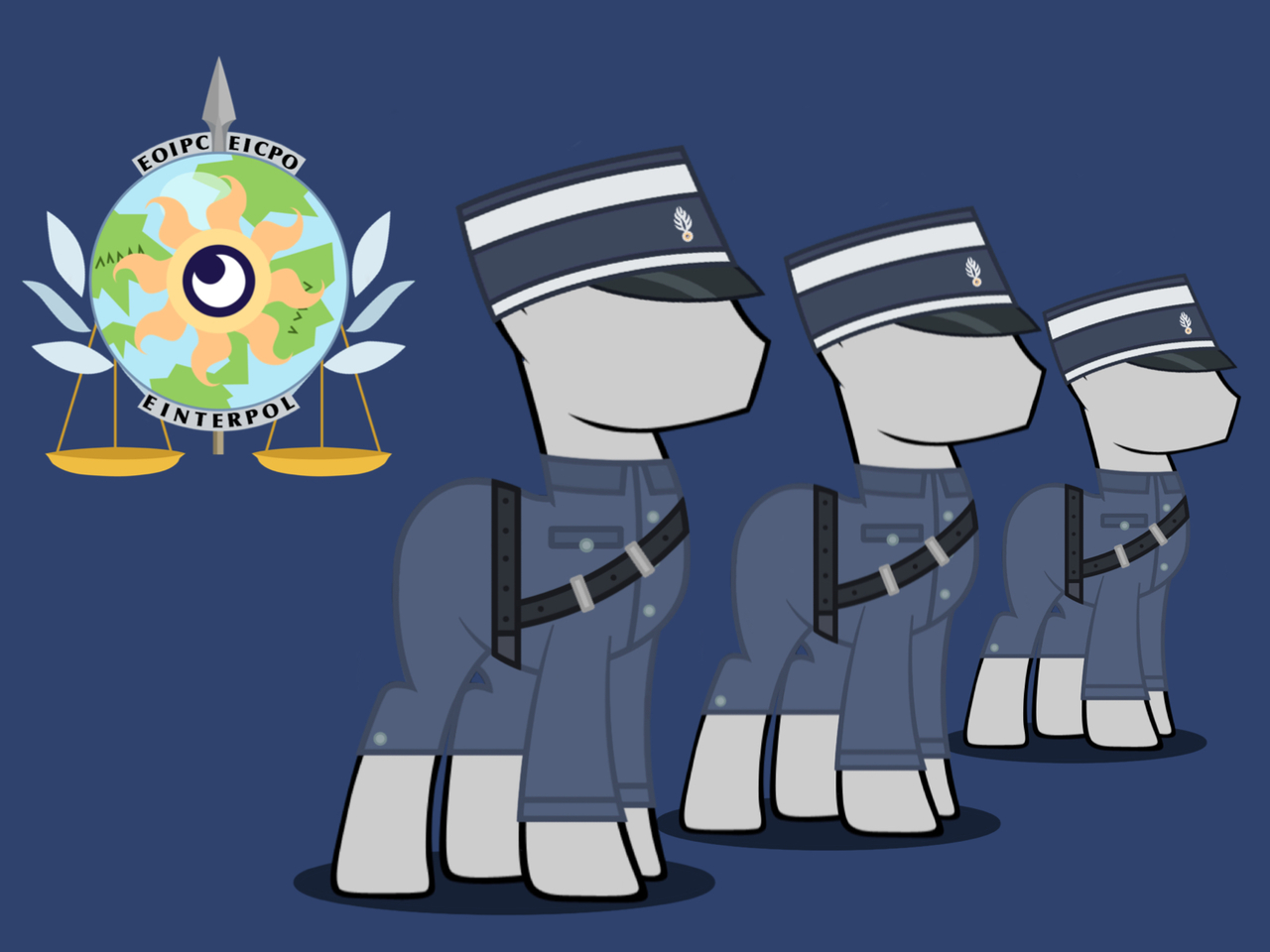 #1515673 - safe, artist:reisen514, pony, blue background, clothes ...