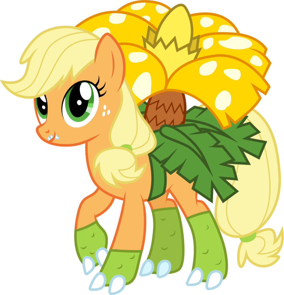 #1515871 - safe, artist:cloudy glow, applejack, pony, venusaur, g4 ...