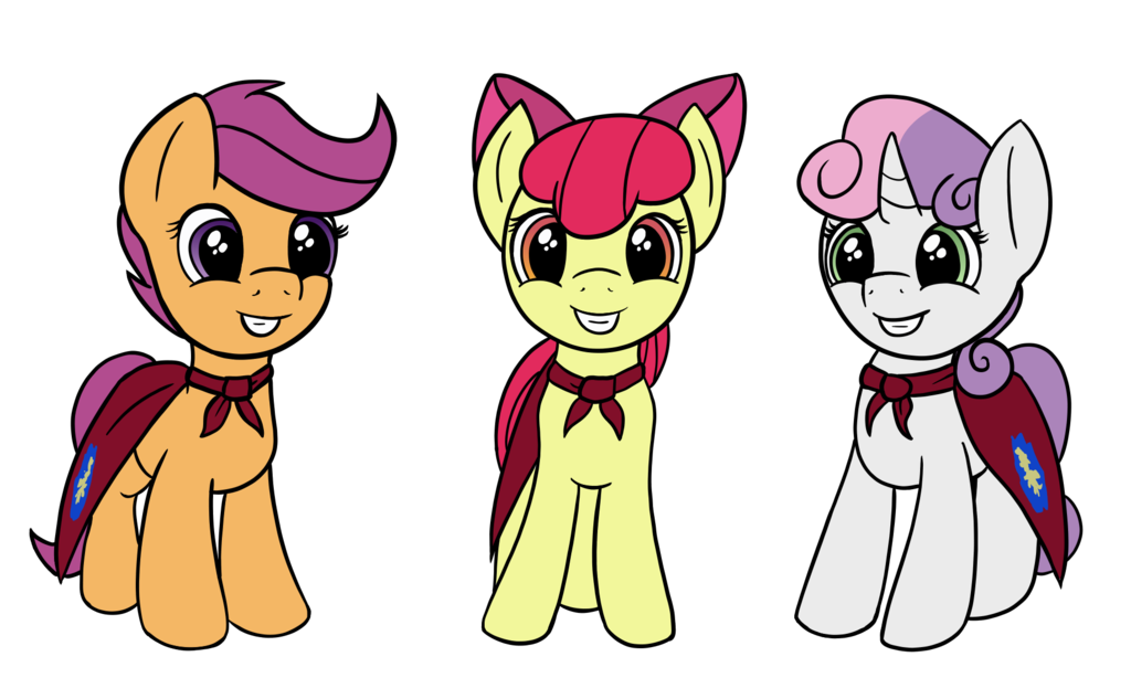#1516673 - safe, artist:redquoz, apple bloom, scootaloo, sweetie belle ...