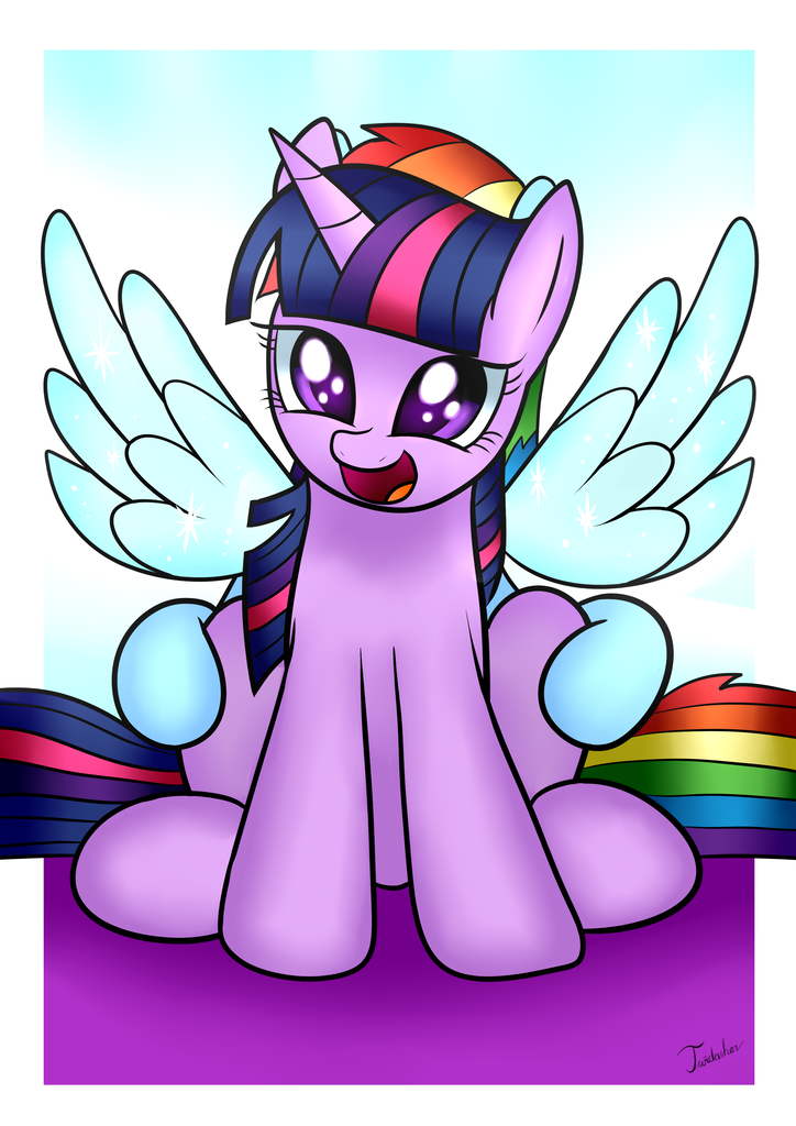 #1518763 - safe, artist:twidasher, rainbow dash, twilight sparkle ...