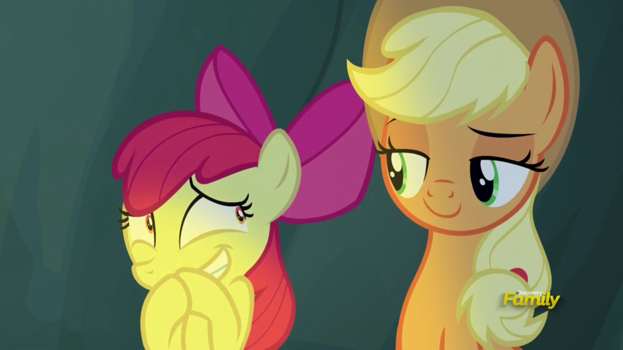 #1520210 - safe, screencap, apple bloom, applejack, earth pony, pony ...
