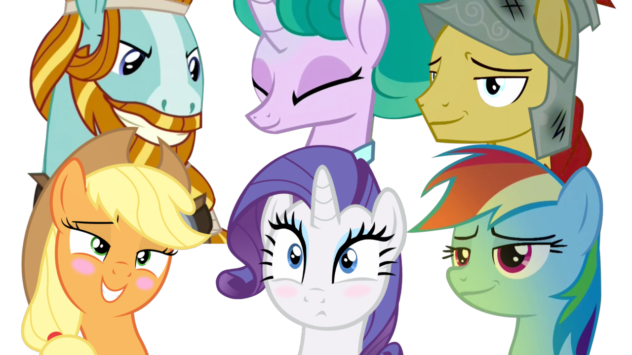 #1522185 - safe, applejack, flash magnus, mistmane, rainbow dash ...