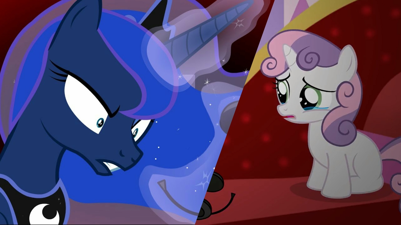 #1522867 - safe, princess luna, sweetie belle, alicorn, pony, unicorn ...