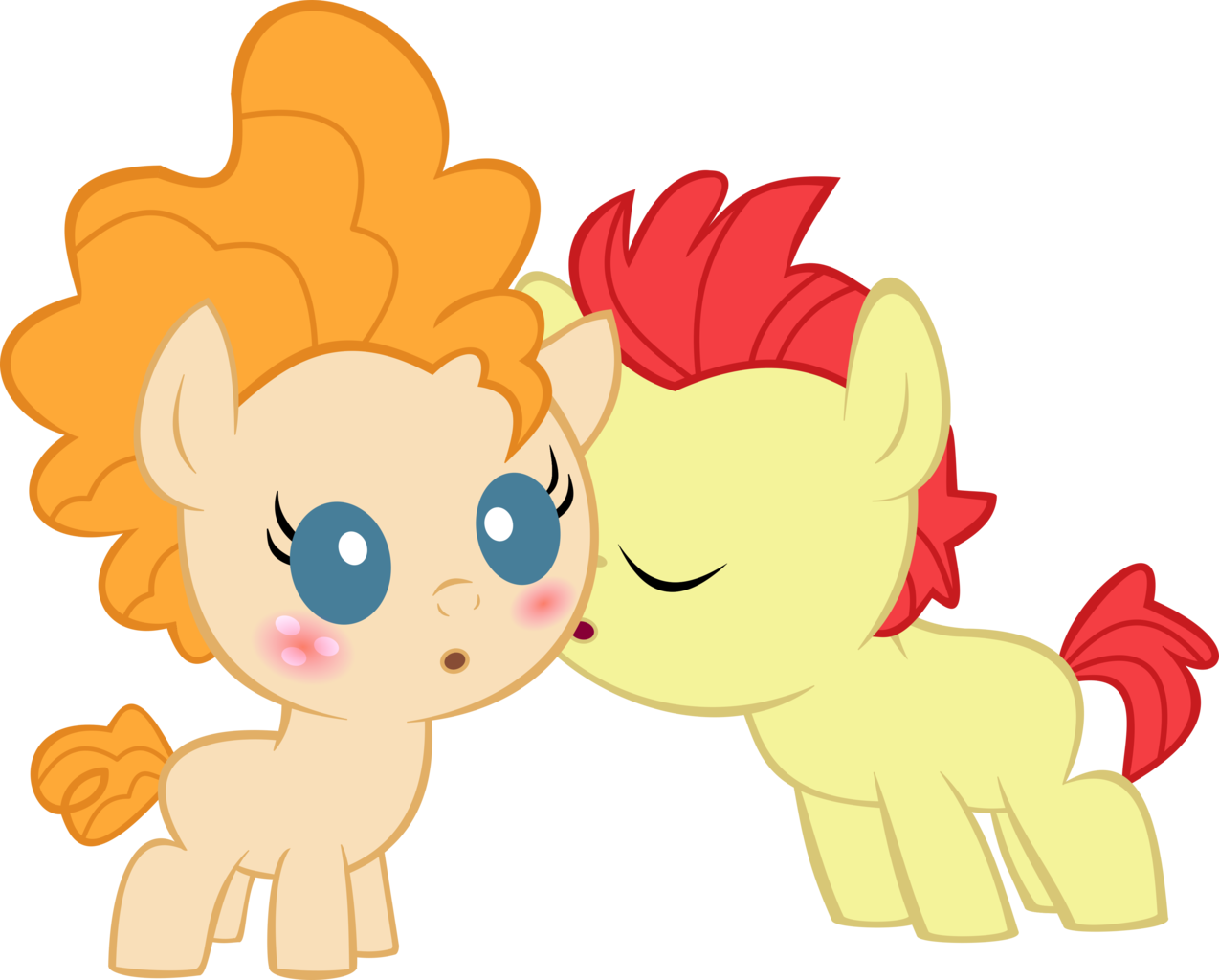 #1501463 - safe, artist:red4567, bright mac, pear butter, earth pony ...