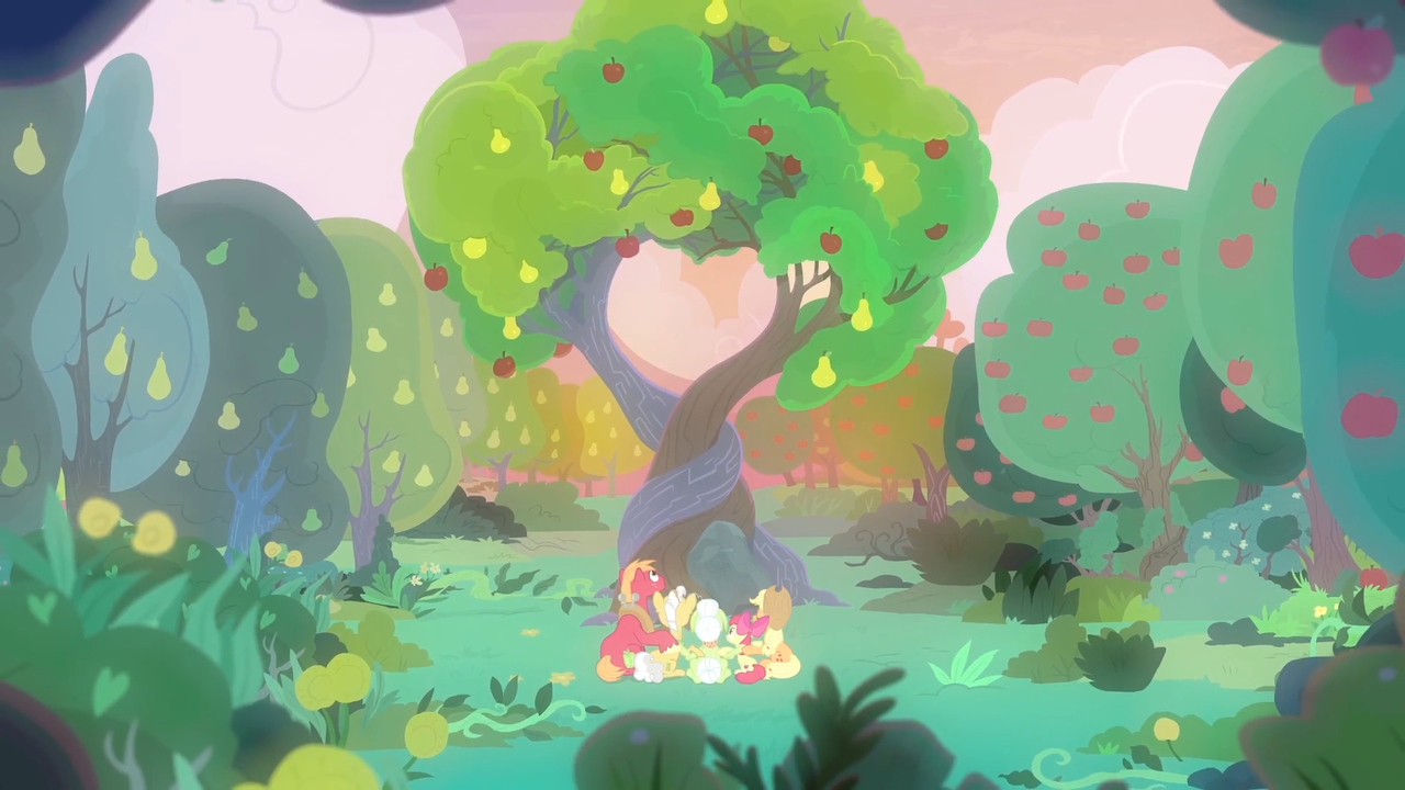 #1503519 - safe, screencap, apple bloom, applejack, big macintosh ...