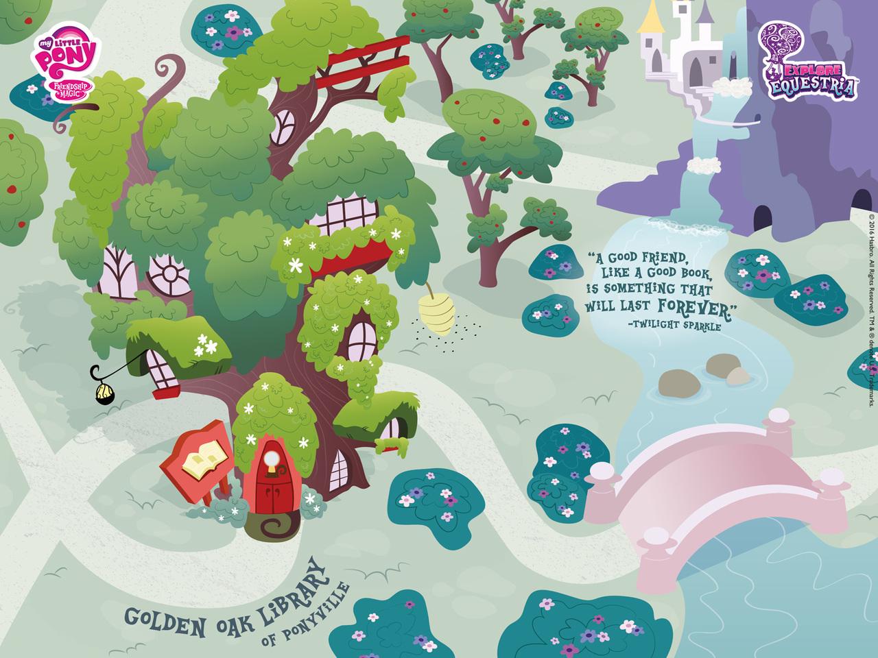 #1503850 - safe, g4, official, explore equestria, golden oaks library ...