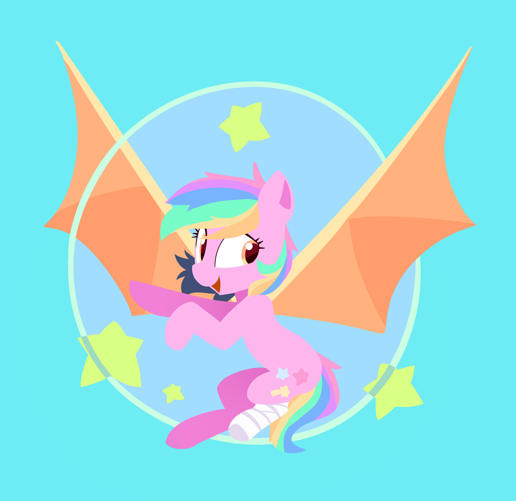 #1505400 - safe, artist:lilfunkman, oc, oc only, oc:paper stars, bat ...