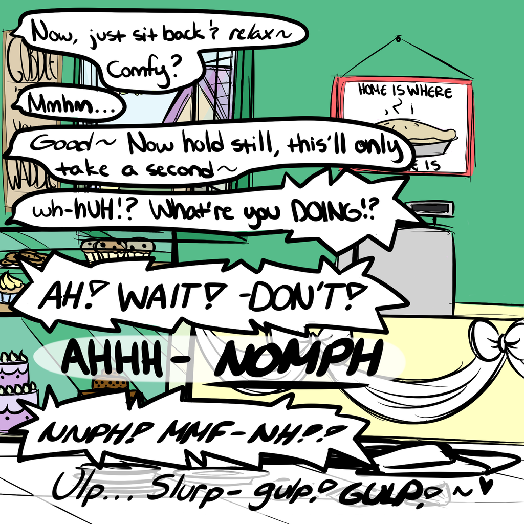 #1532253 - safe, artist:mulberrytarthorse, bakery, comic, dialogue ...