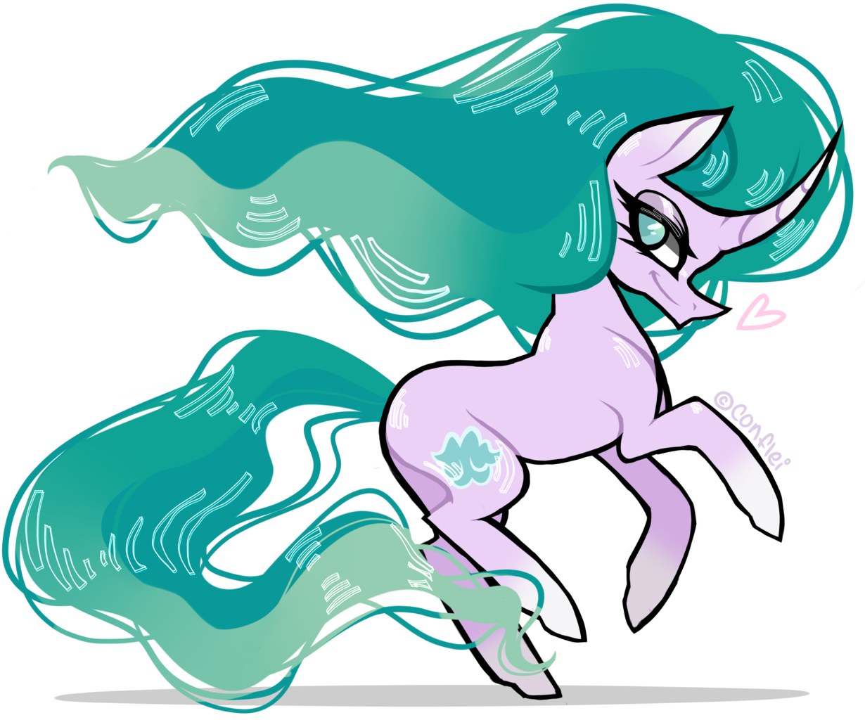 #1535135 - safe, artist:conflei, mistmane, pony, unicorn, g4, curved ...