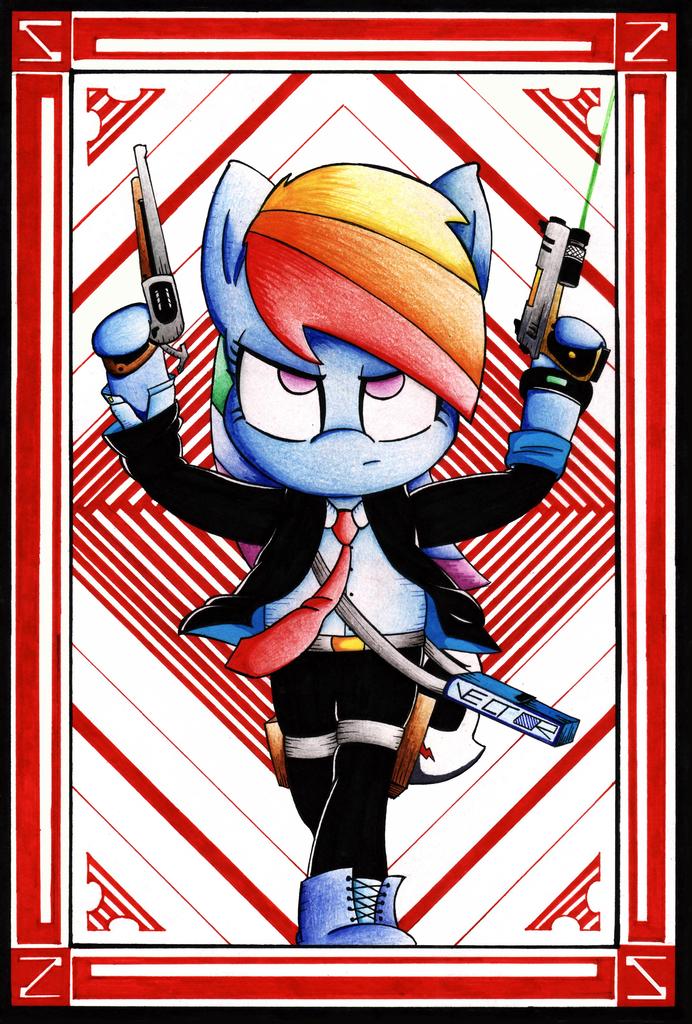 #1539451 - safe, artist:mustachedbain, rainbow dash, pegasus, pony ...