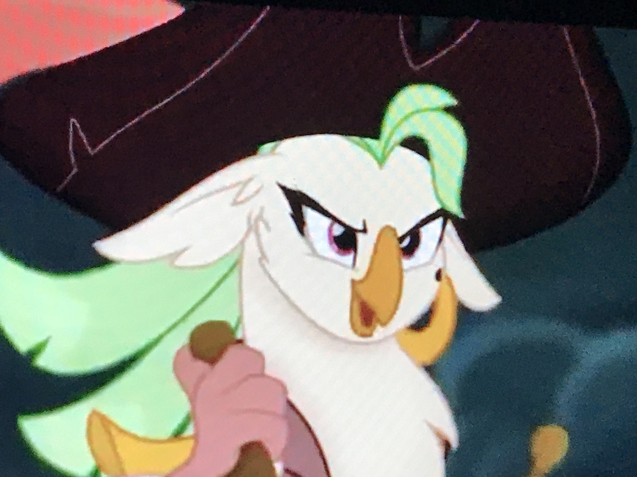 #1540841 - safe, screencap, captain celaeno, bird, ornithian, anthro ...