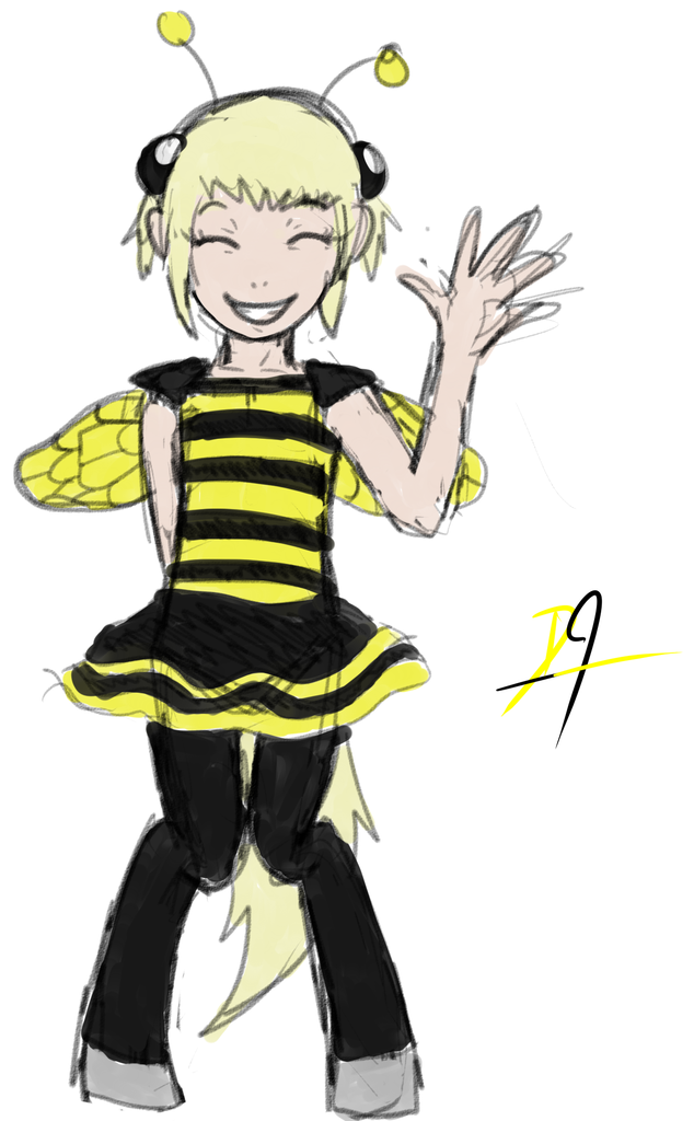 #1543603 - safe, artist:dj-black-n-white, oc, oc only, oc:misty, bee ...