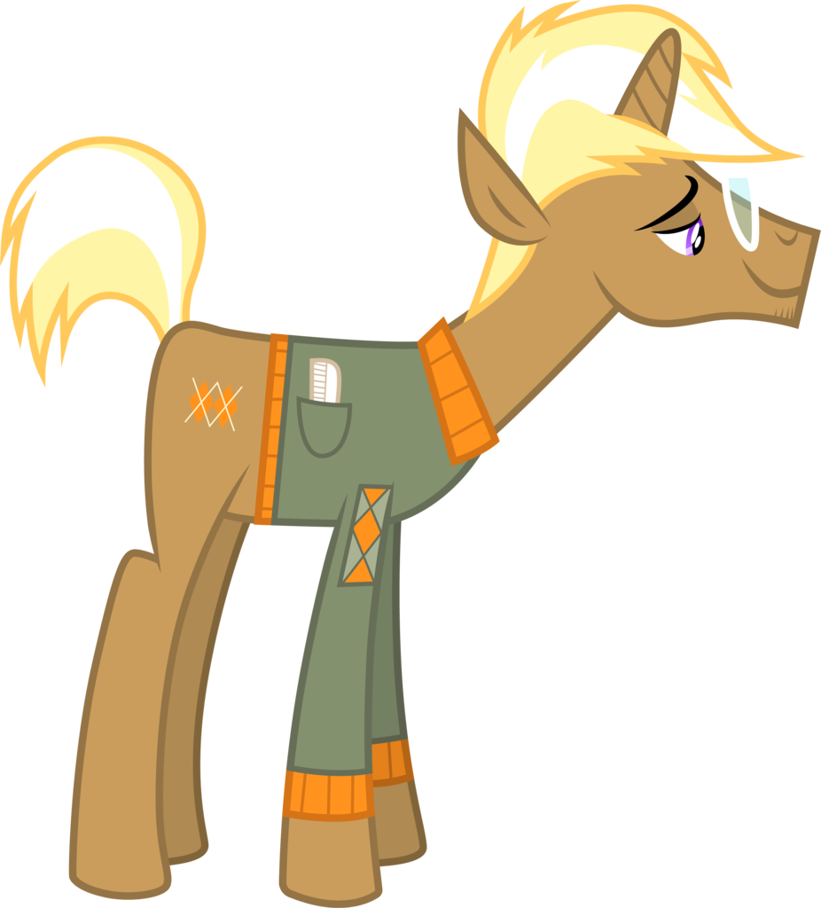 #1545595 - safe, artist:cloudy glow, trenderhoof, pony, unicorn, g4, my ...