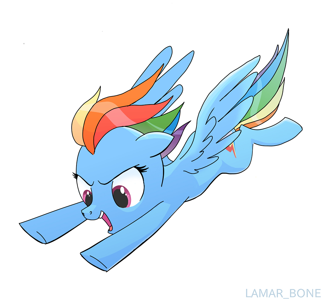 #1545911 - safe, artist:lamar_bone, rainbow dash, g4, female, simple ...