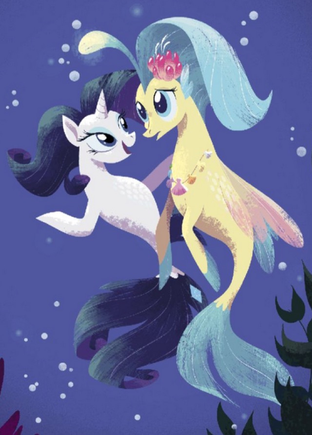 #1527198 - safe, princess skystar, rarity, seapony (g4), unicorn, g4 ...