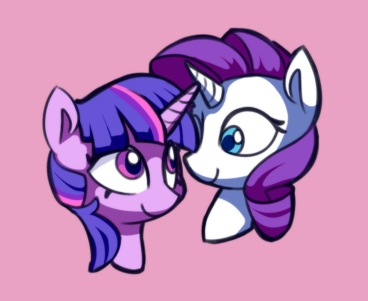 #1548097 - safe, artist:lilfunkman, rarity, twilight sparkle, pony ...