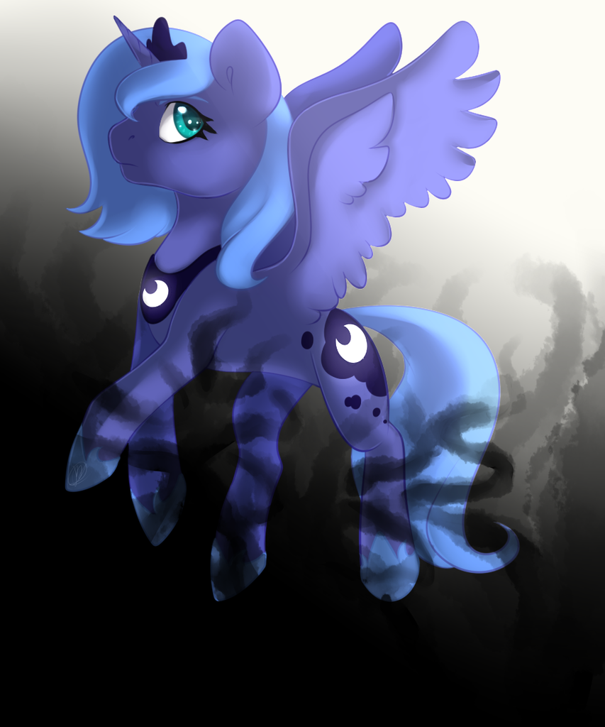 #1527448 - safe, artist:tigra0118, princess luna, alicorn, pony ...