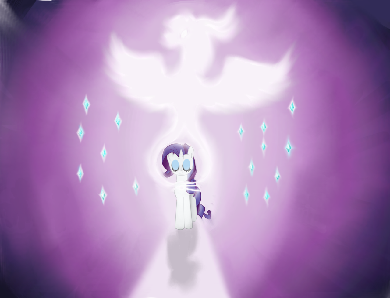 #1528223 - safe, artist:mr100dragon100, rarity, draconequus, pony ...