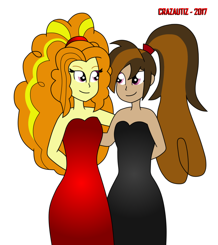 #1529776 - safe, artist:crazautiz, adagio dazzle, oc, oc:cupcake slash ...