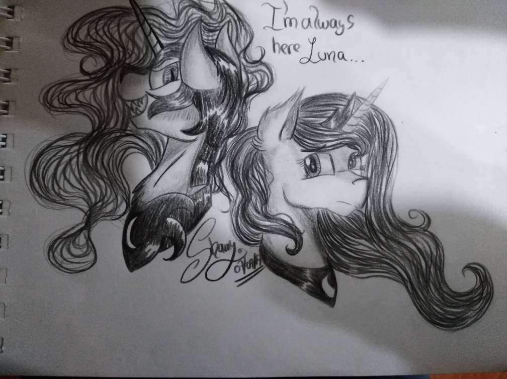 #1530563 - safe, artist:shamy-crist, nightmare moon, princess luna ...