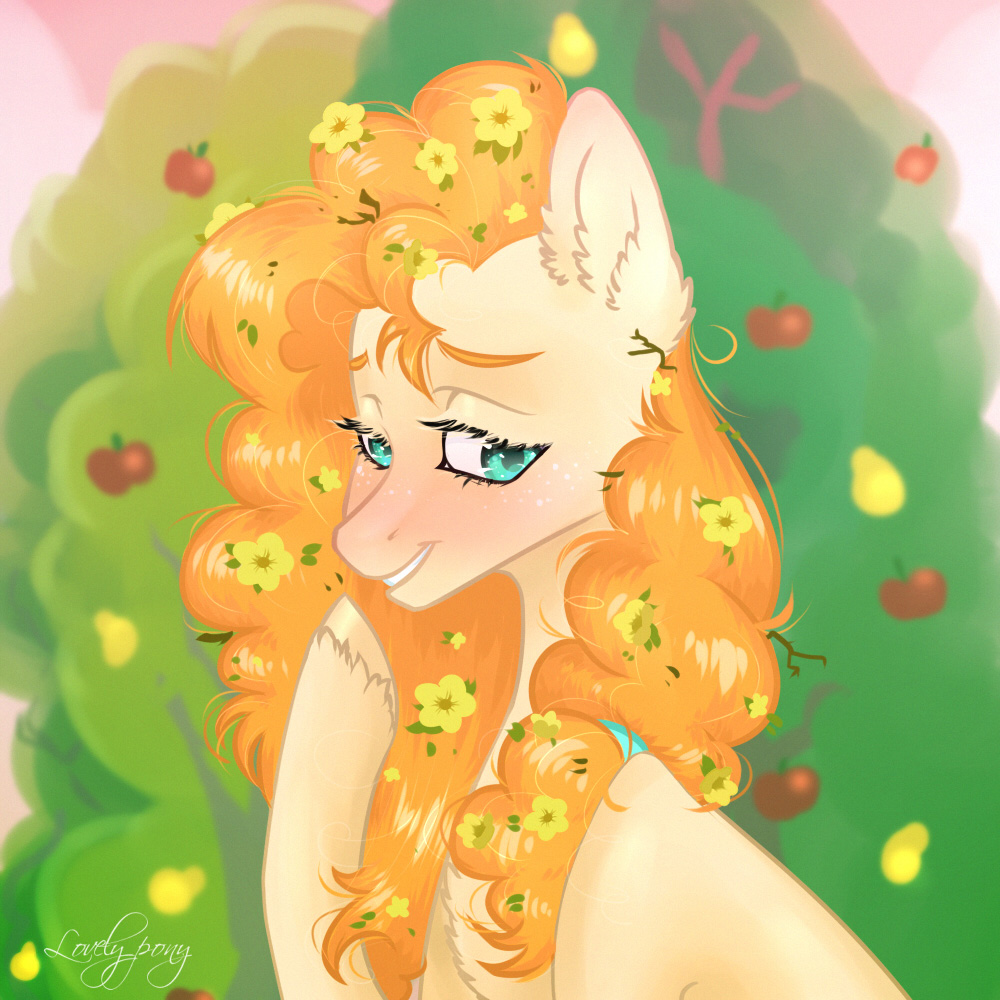 1531626 Safe Artist Lovely Pony Pear Butter Earth Pony Pony G4
