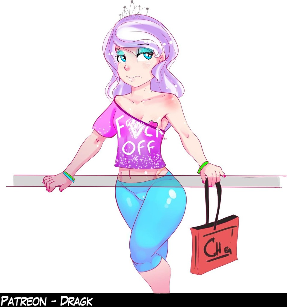 #1630816 - questionable, artist:dragk, diamond tiara, human, g4 ...