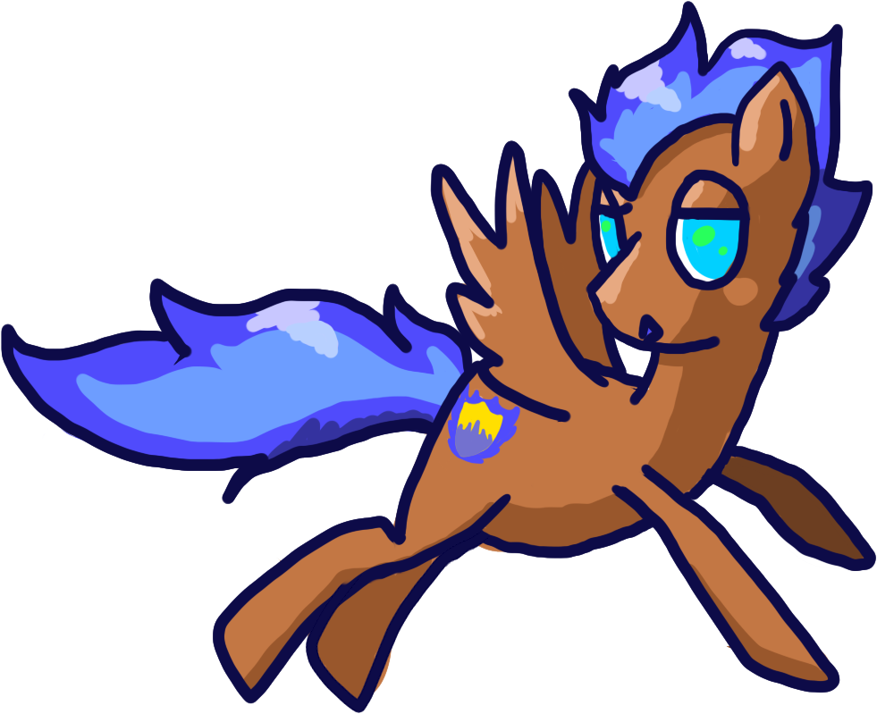 #1632121 - safe, artist:tacomaster, oc, oc only, oc:nimble wing, pegasus, pony, looking back ...