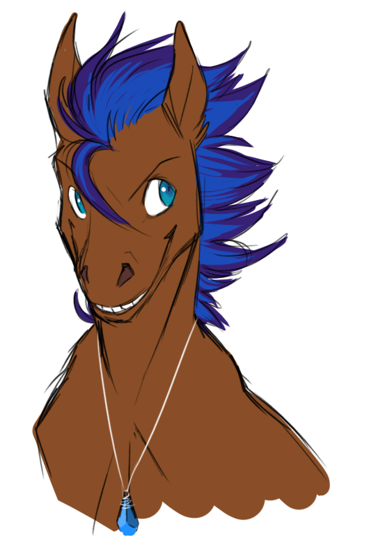 #1632138 - safe, artist:nanabriere, oc, oc only, oc:nimble wing, pegasus, pony, grin, jewelry ...