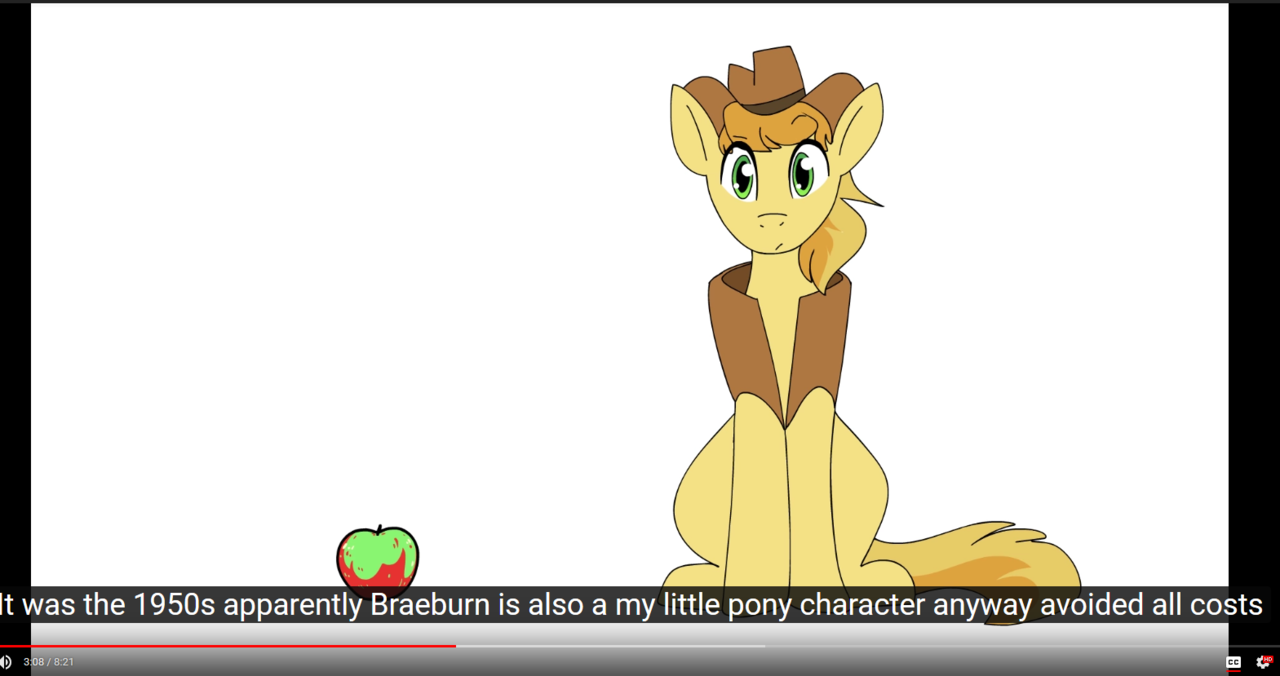 #1637728 - safe, artist:jaiden animations, braeburn, g4, apple, food ...