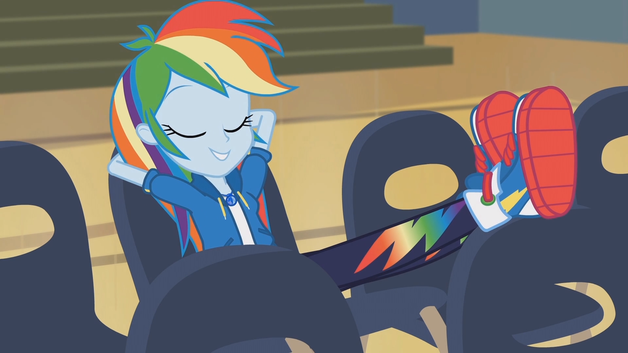 #1637873 - safe, screencap, rainbow dash, equestria girls, fluttershy's ...
