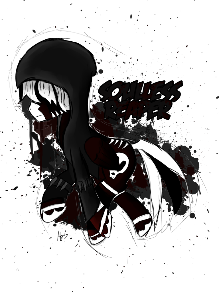 #1638831 - safe, artist:f00ster, oc, oc only, oc:soulless reaper, pony ...