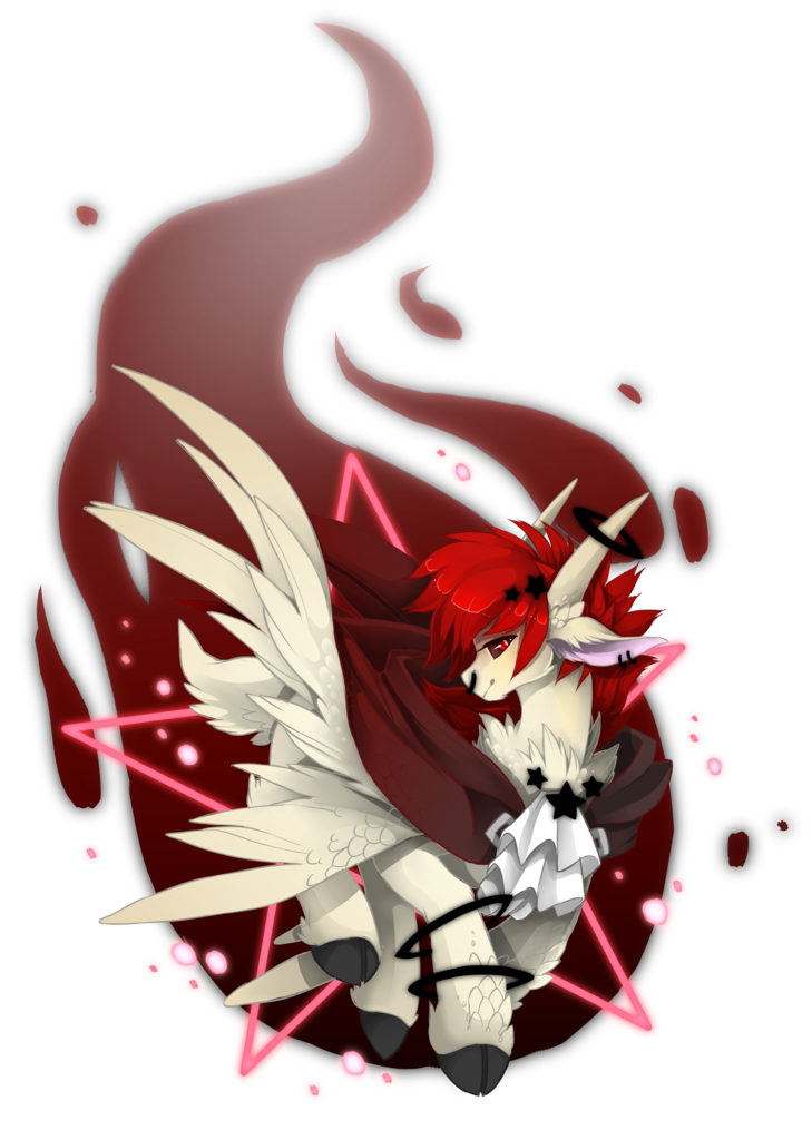 #1639104 - safe, artist:taiga-blackfield, oc, oc only, devil, goat ...