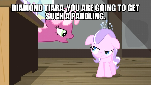 Mlp Diamond Tiara Memes Diamond Tiara And The Tumultuous Trial Of
