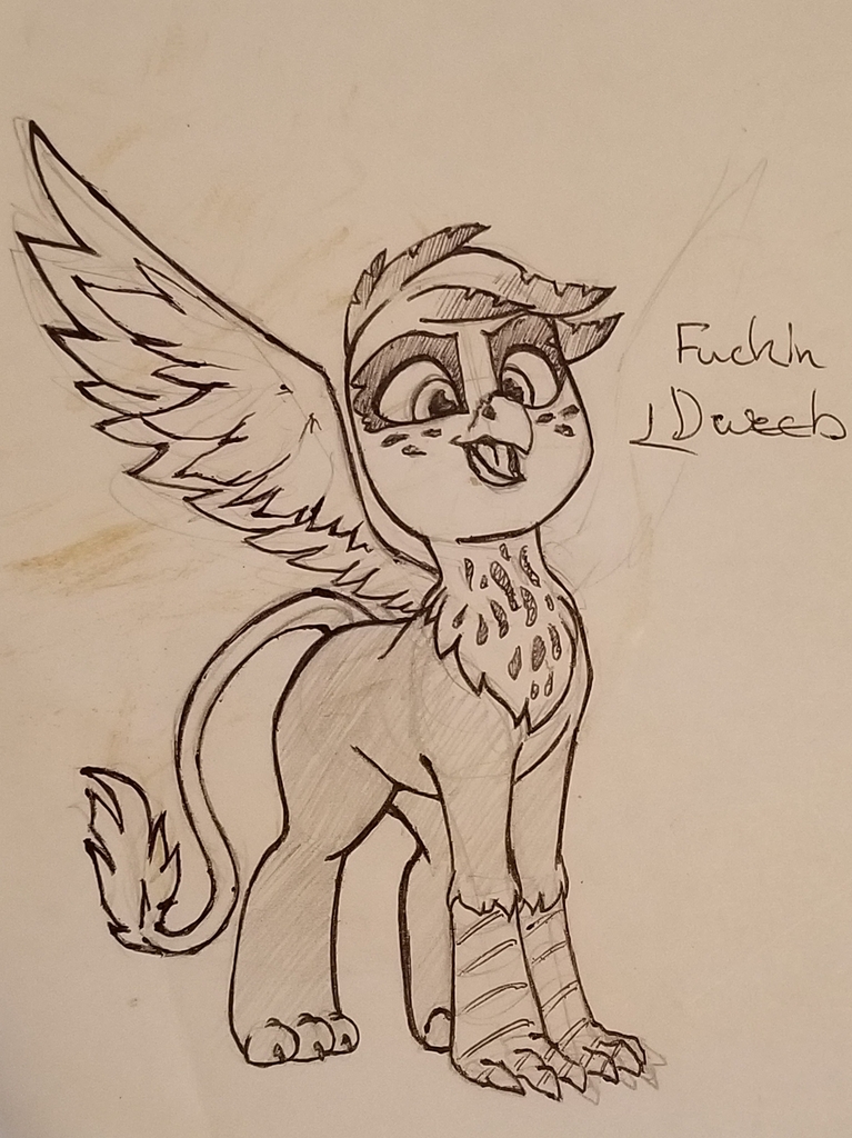 #1626201 - safe, gilda, griffon, g4, dweeb, female, smiling, solo ...