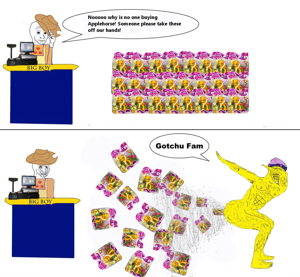 #1627869 - suggestive, applejack, g4, comic, crying, dab, male, meme ...