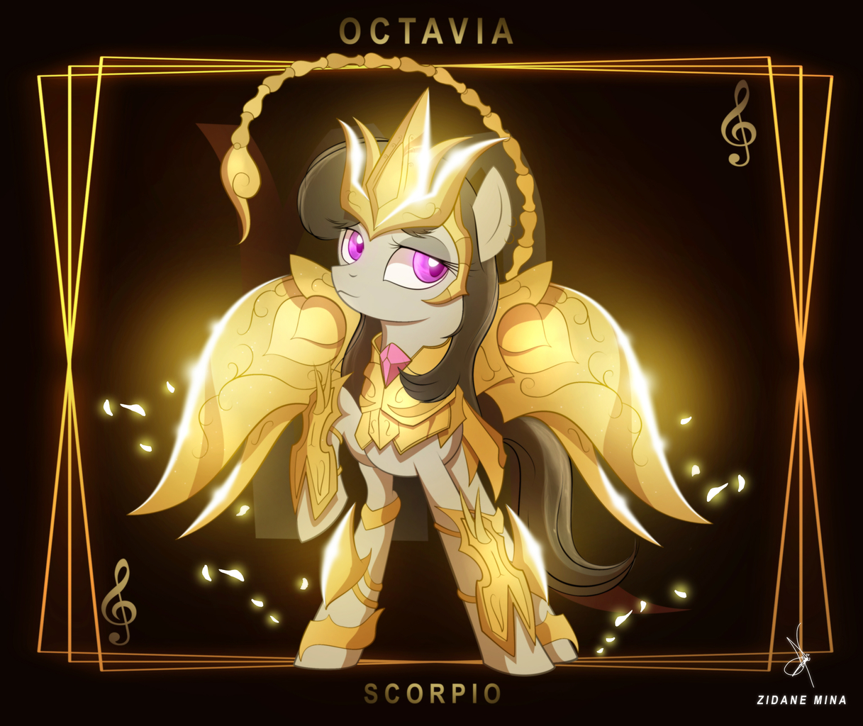 #1853374 - safe, artist:zidanemina, octavia melody, earth pony, pony ...