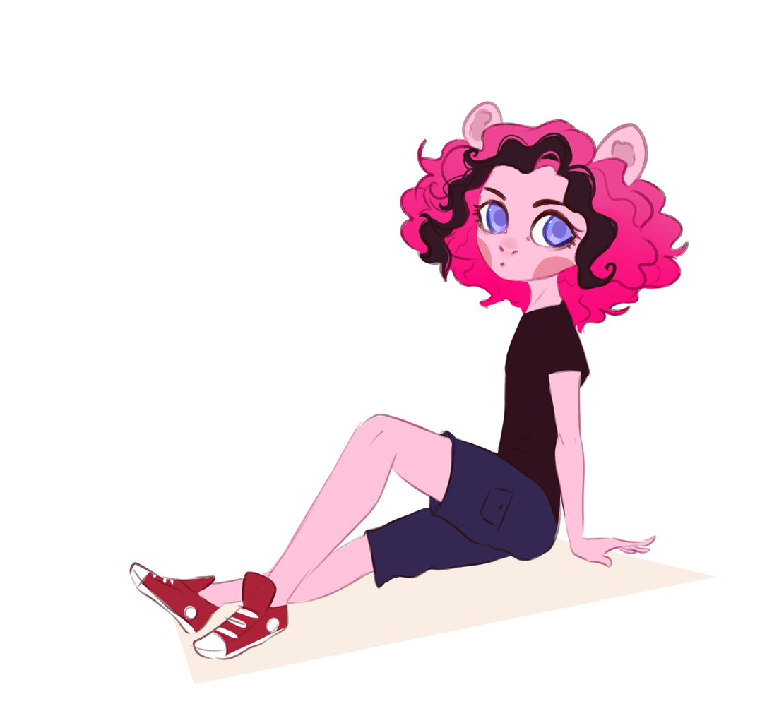 #1853427 - safe, artist:sarkarozka, pinkie pie, anthro, anthro oc ...