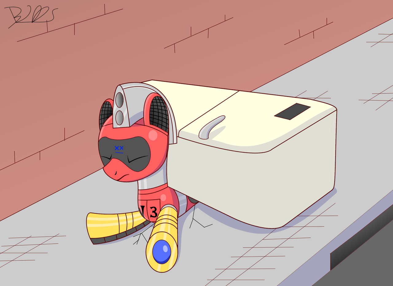 #1857312 - safe, artist:trackheadtherobopony, oc, oc only, oc:trackhead ...