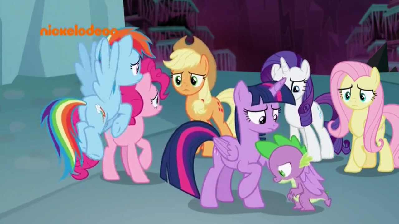 #1858142 - safe, screencap, applejack, fluttershy, pinkie pie, rainbow ...