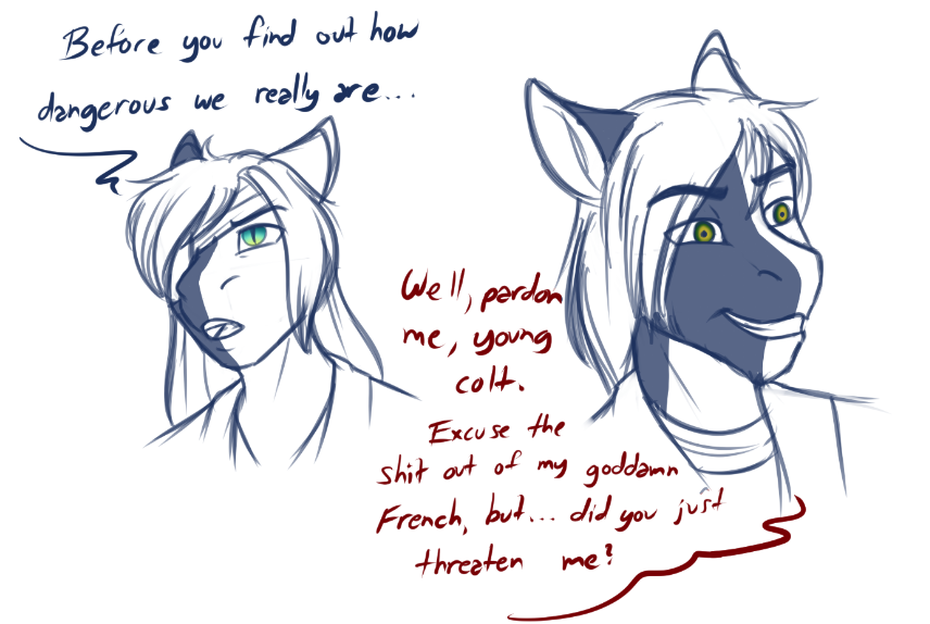 #1860396 - safe, artist:blackblood-queen, oc, oc only, oc:daniel dasher, oc:dusk flame, anthro ...