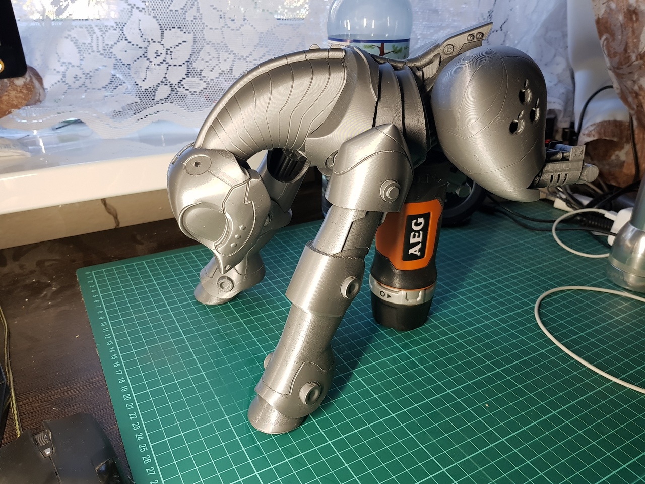 #1863278 - safe, artist:v747, applejack, pony, robot, robot pony, 3d ...