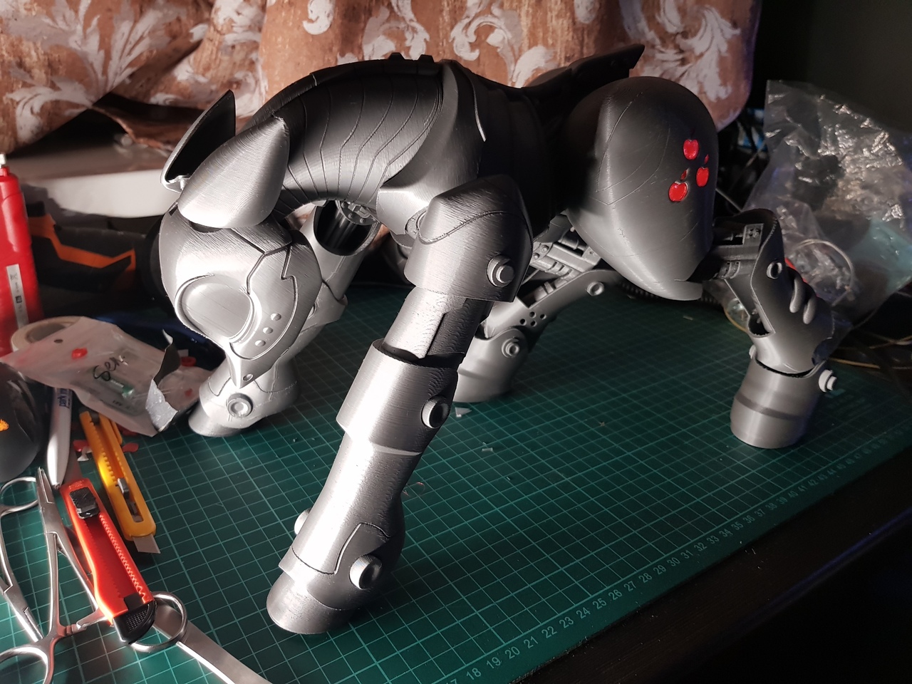 #1867420 - safe, artist:v747, applejack, pony, robot, robot pony, g4 ...