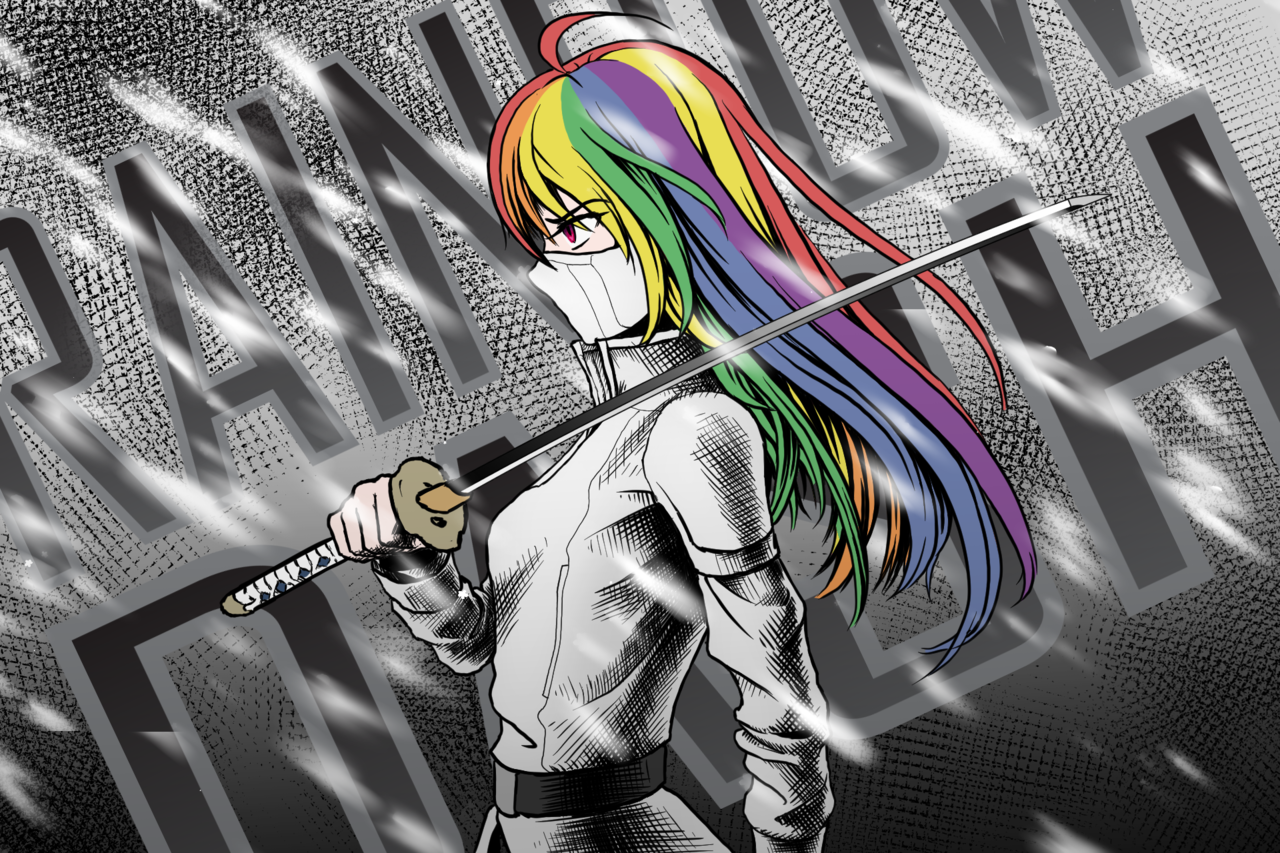 #1868016 - safe, artist:amarthgul, rainbow dash, human, g4, my little ...