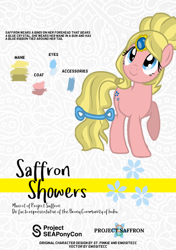 #1868295 - safe, oc, oc only, oc:saffron showers, pony, cutie mark ...