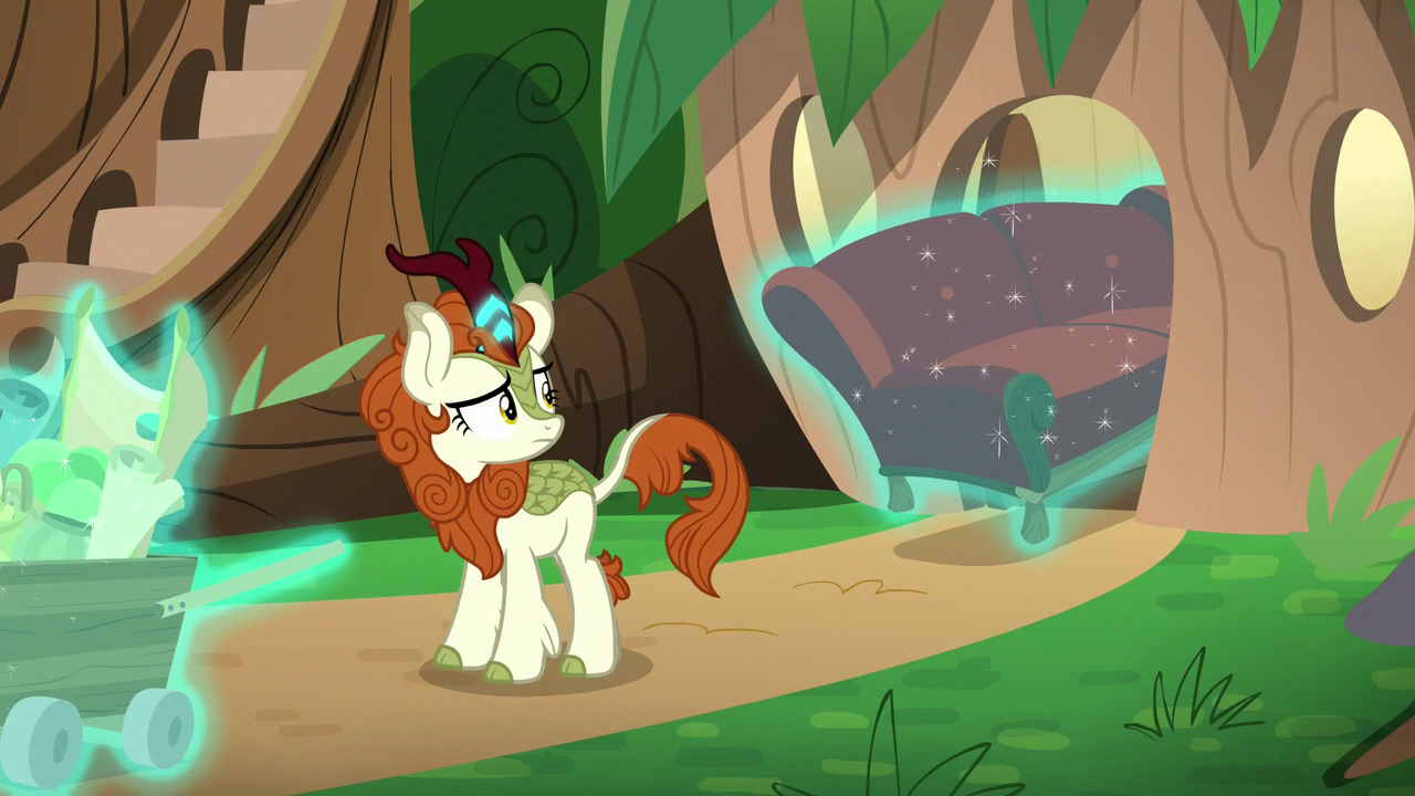 #1846962 - safe, screencap, autumn blaze, kirin, g4, sounds of silence, spoiler:s08, couch ...